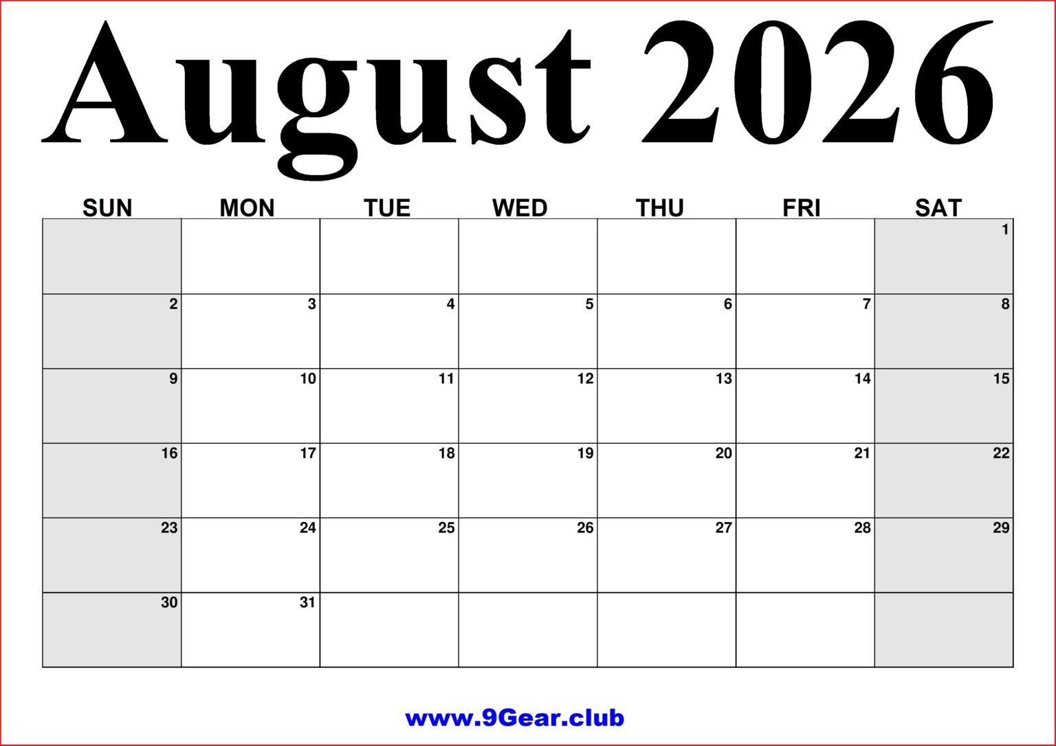 9Gear.club – Calendars, Wallpapers